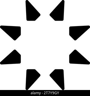 Multi pointed star design element. Vector illustration Stock Vector ...