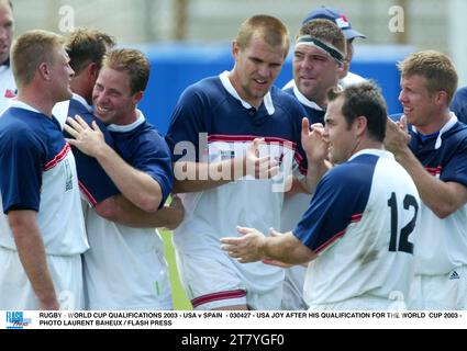RUGBY - WORLD CUP QUALIFICATIONS 2003 - USA v SPAIN - 030427 - MIKE ...