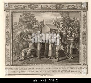 Illustration of The Israelites crossing the Jordan River following the ...