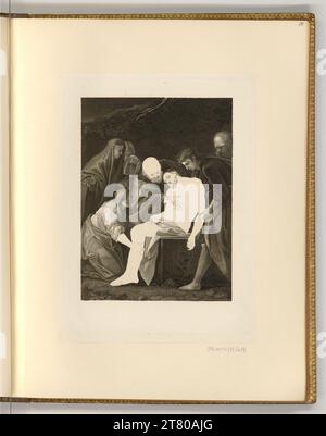 Joseph Fischer (Engraver) The burial of Christ. etching 1790-1822 ...