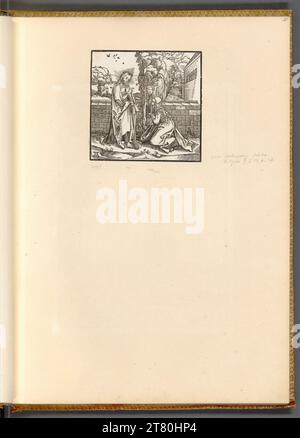 Christ appears to Maria Magdalena, Albrecht Dürer, 1510 print Christ, dressed as a gardener ...