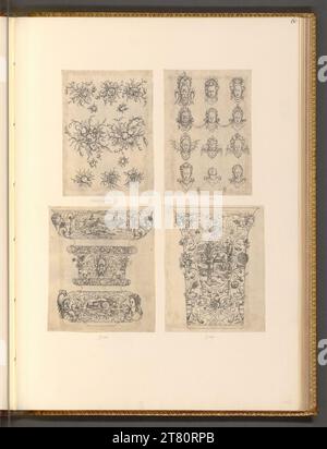 Paul Flindt d. J. (Radierer in) Ornaments, grotesque. Etching; roulette ...