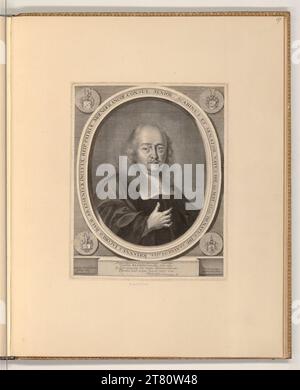 Bartholomäus Kilian (Engraver) Portrait Johann Daniel Weitz. Copper engraving print 1678 , 1678 ...
