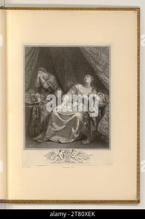 Johann Georg Wille (Engraver) The death of Cleopatra. Copper engraving ...