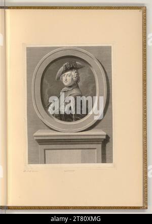 Johann Georg Wille (Engraver) Portrait Frederick II (Prussia). Copper ...