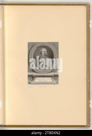 Johann Georg Wille (Engraver) Porträt Henri Benoit. Copper engraving ...