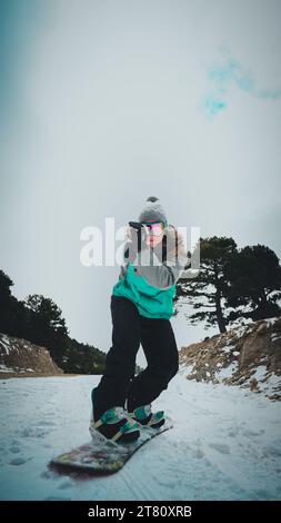 Winter landscape with freshly fallen snow in the morning Stock Photo ...