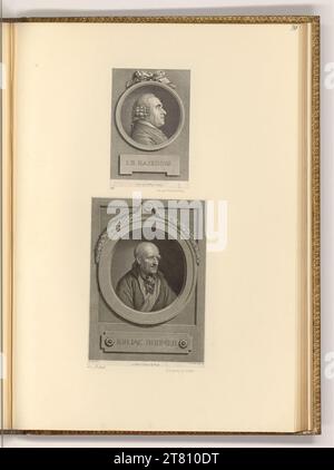 A copper engraving portrait of Johann Bernhard Basedow, created by ...