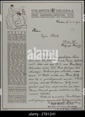 Kunstsalon Emil Richter (Verfasser in) Letter from the art salon Emil ...