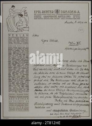 Kunstsalon Emil Richter (Verfasser in) Letter from the art salon Emil ...