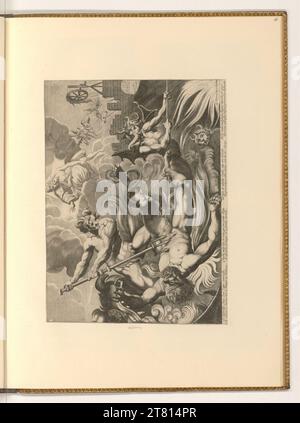 Jérôme David (Engraver) Parable of the rich man. Copper engraving print ...