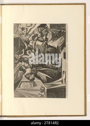 Jérôme David (Engraver) Parable of the rich man. Copper engraving print ...
