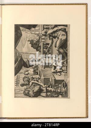 Jérôme David (Engraver) Parable of the rich man. Copper engraving print ...