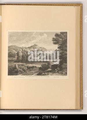 Jean Baptiste Chatelain (Engraver) River landscape with a settlement ...