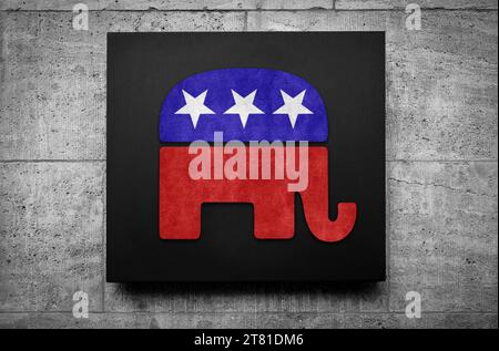 US Republican political party logo - exclusive to Alamy only Stock ...