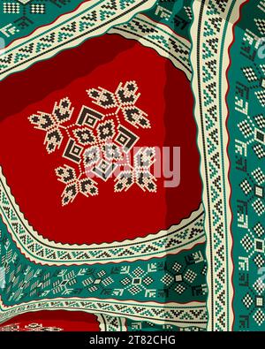 Romanian traditional background, vector illustration Stock Photo - Alamy