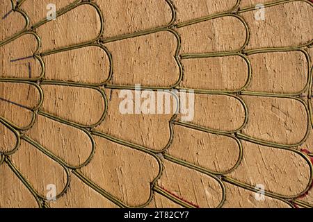 Floral art pattern example on wood of the Ottoman time Stock Photo - Alamy