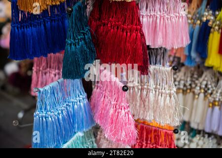 Set of tassels in various colors for design elements in view Stock ...