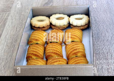 The isler or ishler cake with apricots jam Stock Photo - Alamy
