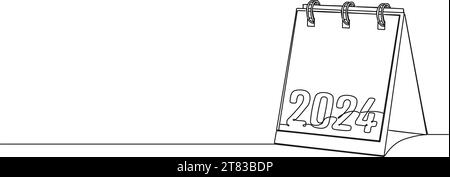 continuous line drawing 2024 number design logo minimalism concept ...