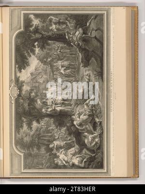 Descent from Aeneas to the underworld, Louis Surugue, after Antoine ...
