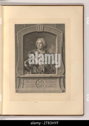 Johann Georg Wille (Engraver) Portrait Woldemar the Loadal. Copper ...