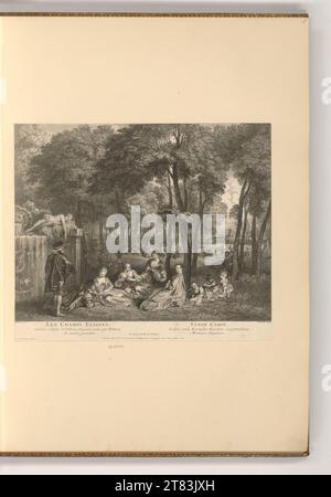 Nicolas Henri Tardieu (Engraver) Landscape with children. etching 1700 ...