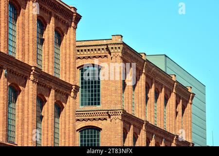Revitalized red brick buildings Stock Photo - Alamy