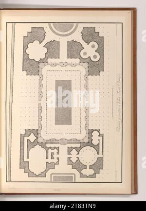 Pietro Perfetti (Engraver) Floor plan of a garden. etching 1769 , 1769 ...