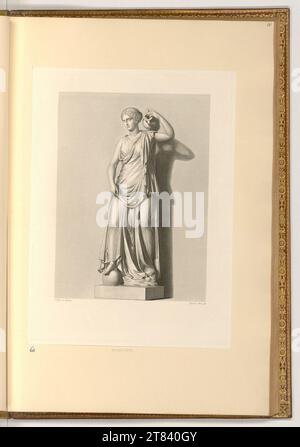 Jean Jacques Avril (Engraver) Ancient male statue with scroll. Copper ...