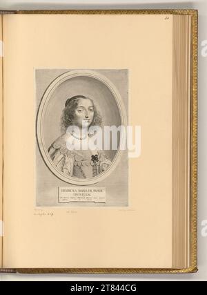 The portrait of Henriette-Marie de Buade-Frontenac, painted by Claude ...