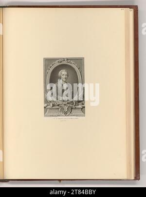 Pierre Etienne Moitte (Engraver) Porträt Charles Louis Auguste Foucquet ...