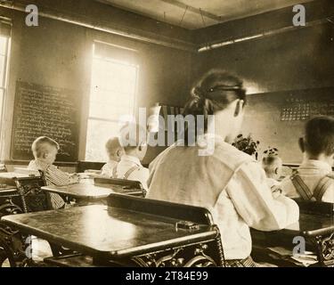 One Room Schoolhouse interior about 1900, Single room Schoolhouse, One Room School, Vintage One ...