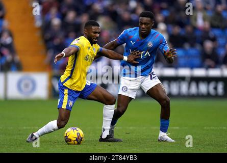 Colchester United's Mandela Egbo during the Sky Bet League Two match at ...