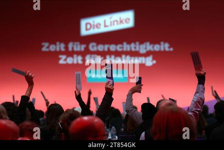 Augsburg, Germany. 18th Nov, 2023. Janine Wissler, Chairwoman of the ...