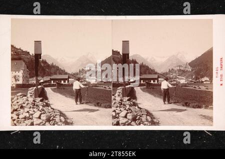 Alois Beer (ab 1883) Tyrol. Albumin paper, on the box box / stereo ...
