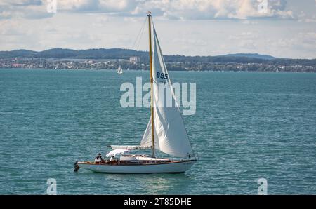 Ein Segelboot auf dem Bodensee. (Romanshorn, Schweiz, 21.08.2023 Stock ...