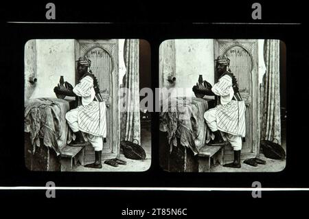 George Washington Wilson House slave; Morocco. Glasdiapositiv ...