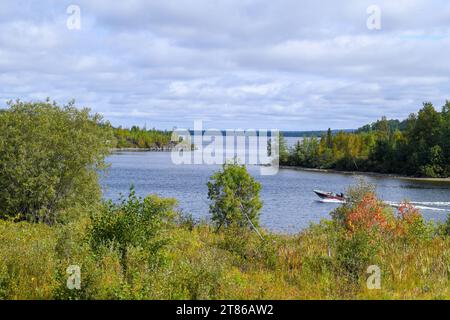 Lake Mistassini, the largest freshwater lake in the Province of Quebec ...