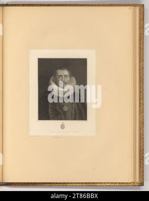 A. Fogg (Engraver) Portrait Hugo Grotius. Copper engraving print 18 ...