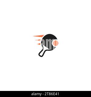 fast ping pong logo design on isolated background, table tennis logo ...