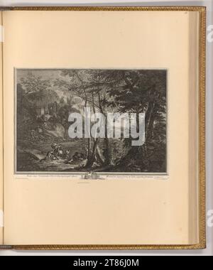 Jacob Coelemans (Engraver) Metamorphoses Ovid, landscape. etching 1702 ...