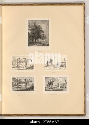 Landscape with cattle, Carl Wilhelm Weisbrod, After Adam Pijnacker ...