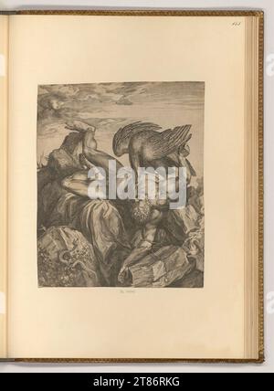 Cornelis Cort (Engraver) Tityos. Copper engraving print 1566 , 1566 ...