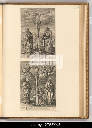 Christ on the Cross, Hieronymus Wierix, 1563 - Before 1619 print Christ hangs on the cross ...