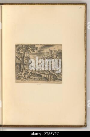 Adam and Eva mourn for the death of Abel, Jan Saenredam, After Abraham Bloemaert, 1690 - 1750 ...