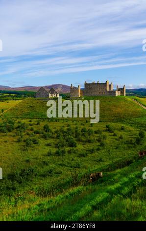 Eaxterior view of the ruins of Ruthven Barracks, which as constructed ...