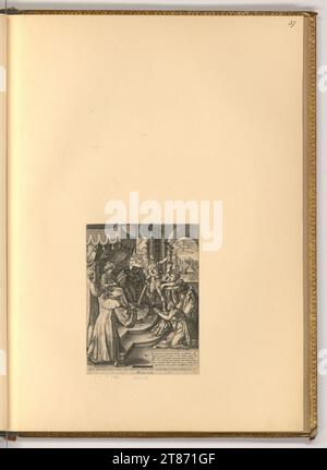 Hendrick Goltzius (Engraver) Allegory on war. Copper engraving print ...