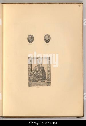 Hendrick Goltzius Portraits. Copper engraving print after 1568 Stock ...