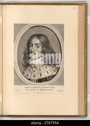 Cornelis Visscher (Engraver) Portrait Charles II of England. Copper ...